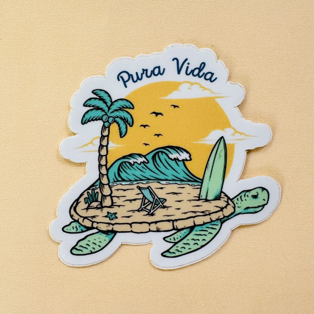 Sticker Tortuga Pura Vida - Bhlumi Gift shop