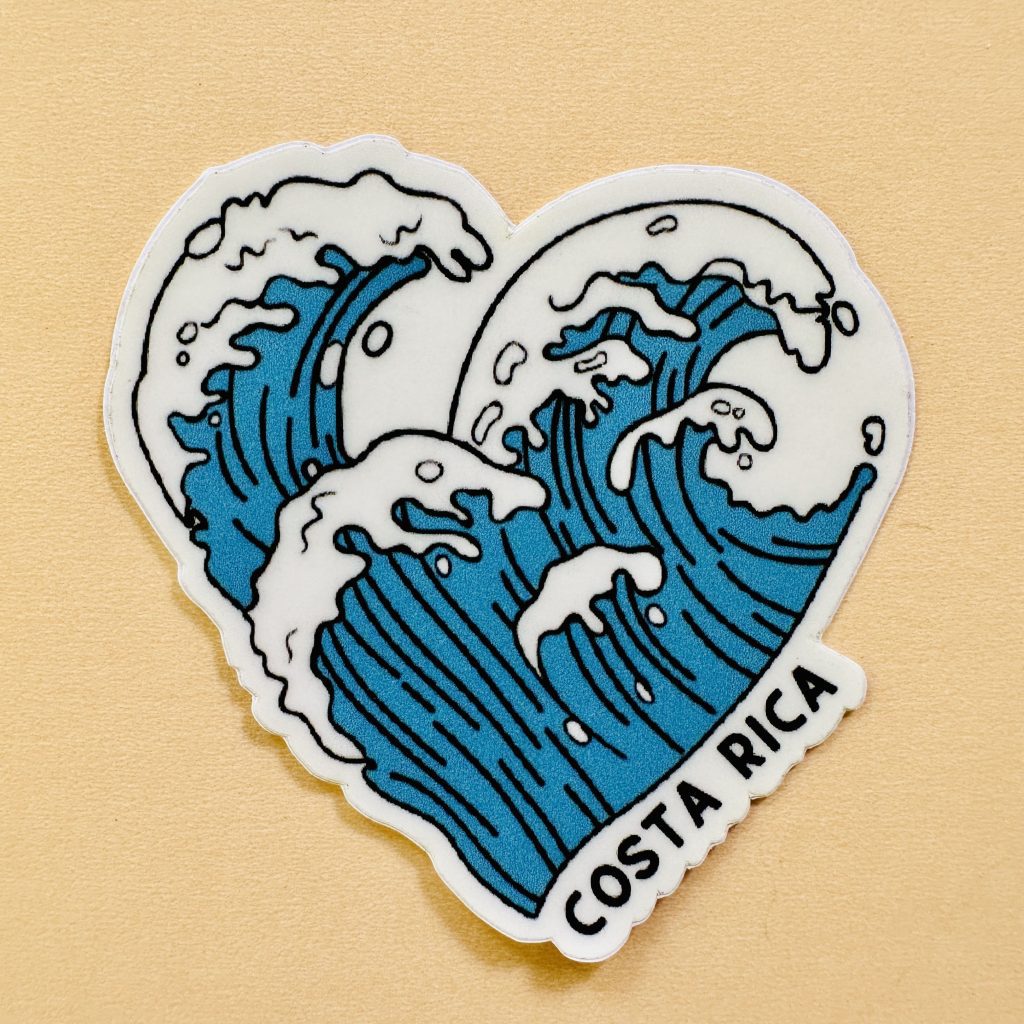 Sticker Costa Rica waves - Bhlumi Gift shop